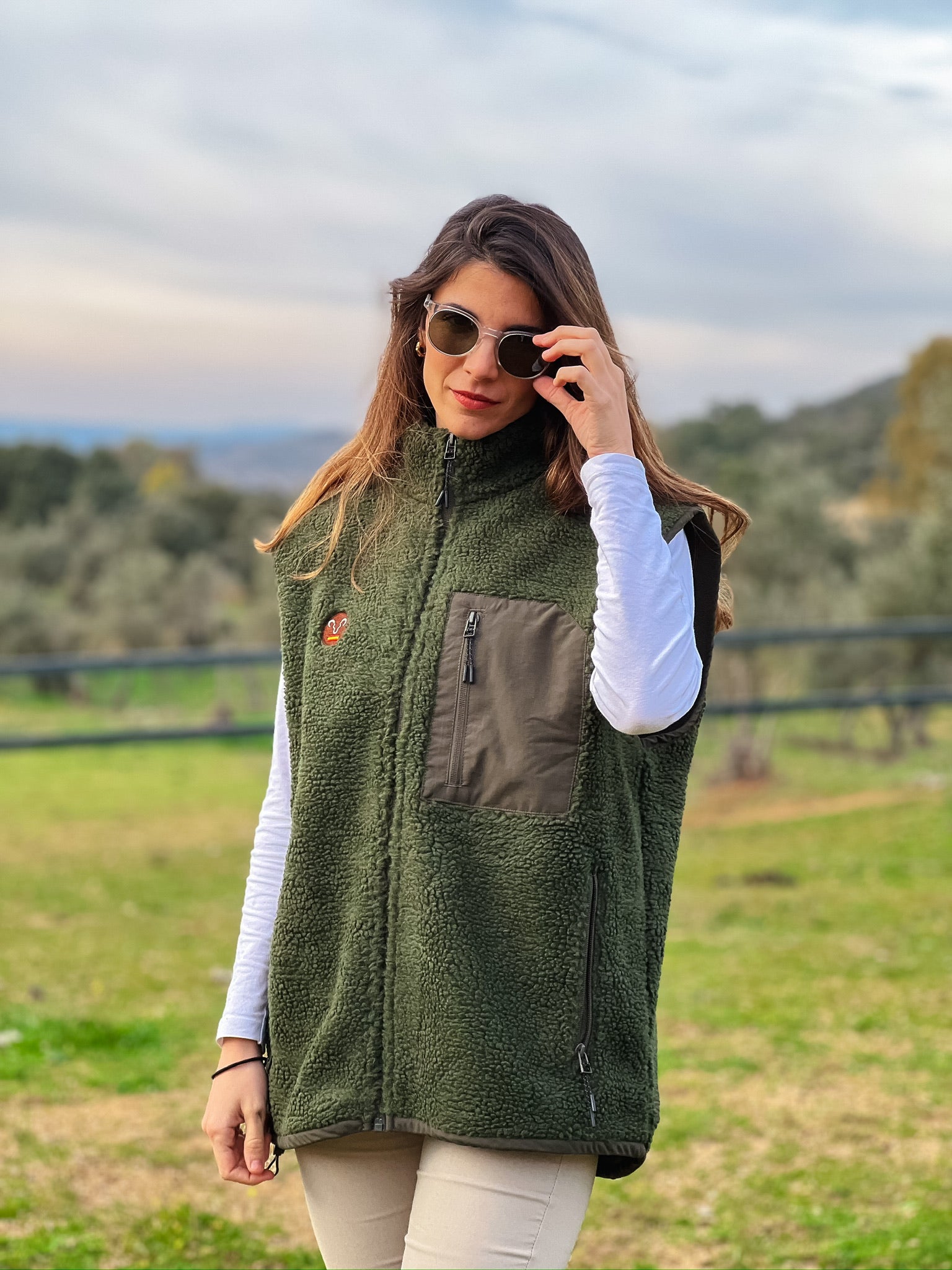 Chaleco Borrego Kaki | Comprar Chaleco Borrego MouflonBrand | YWH